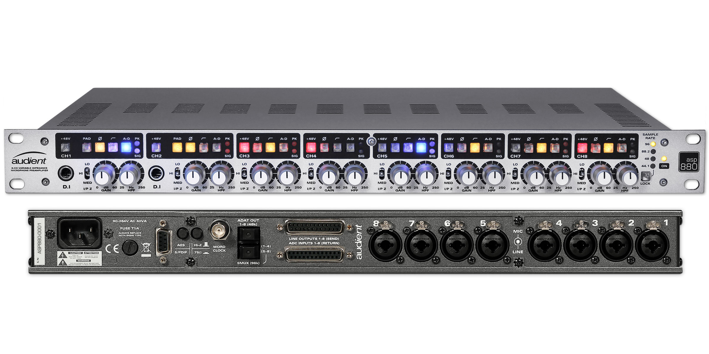 AUDIENT | asp880 | マイクプリ・ADコンバーター | 製品情報