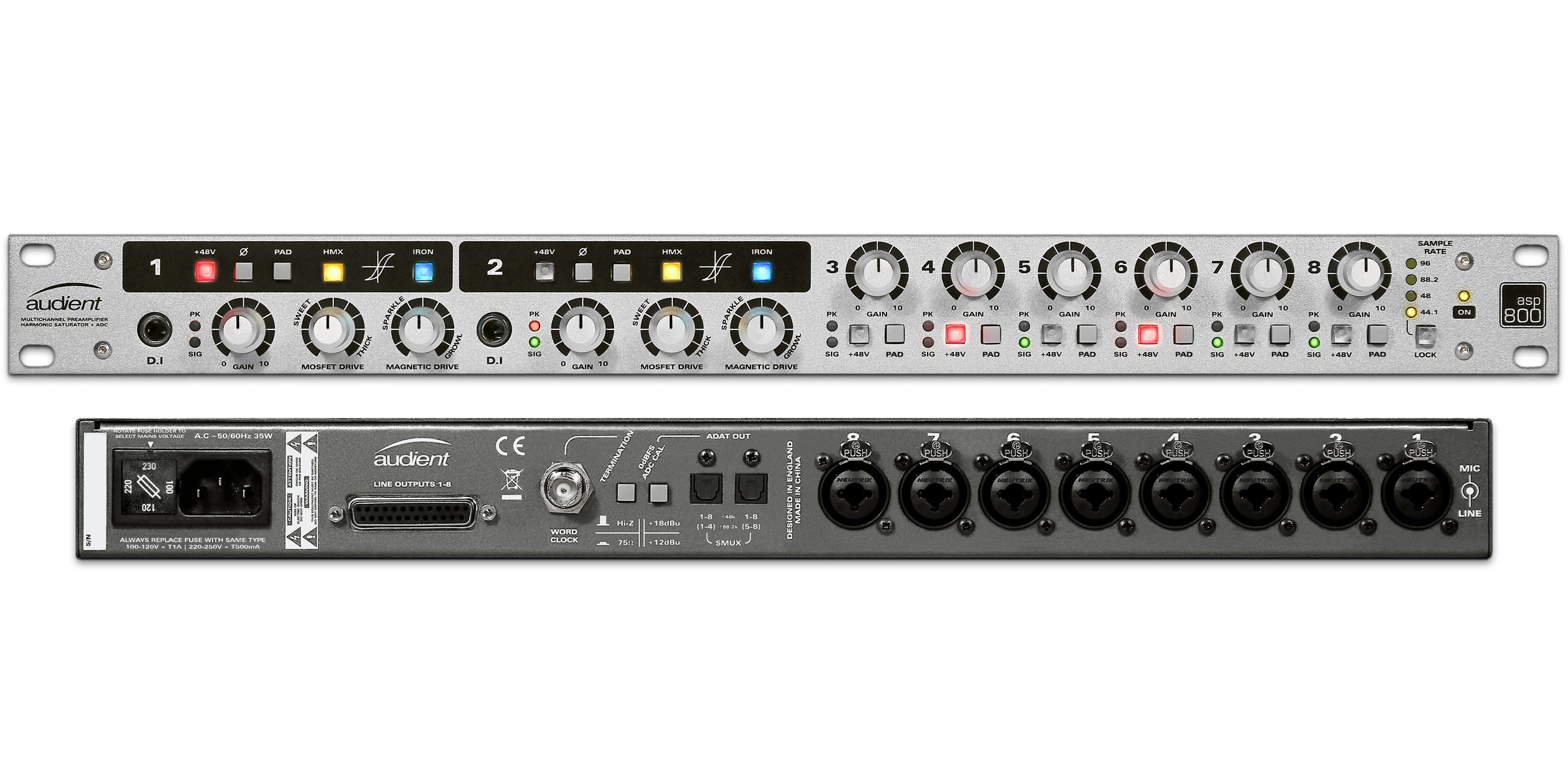 AUDIENT | asp800 | マイクプリ・ADコンバーター | 製品情報